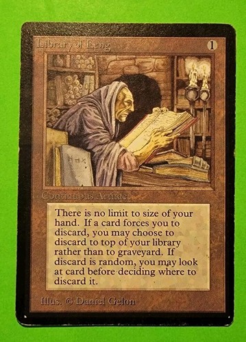 Library Of Leng Beta Edition Magic the Gathering MtG Daniel Gelon 1993 ...