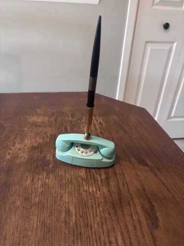 Vintage Mini 4" Aqua Blue Princess Rotary Promo Telephone Advertising ...