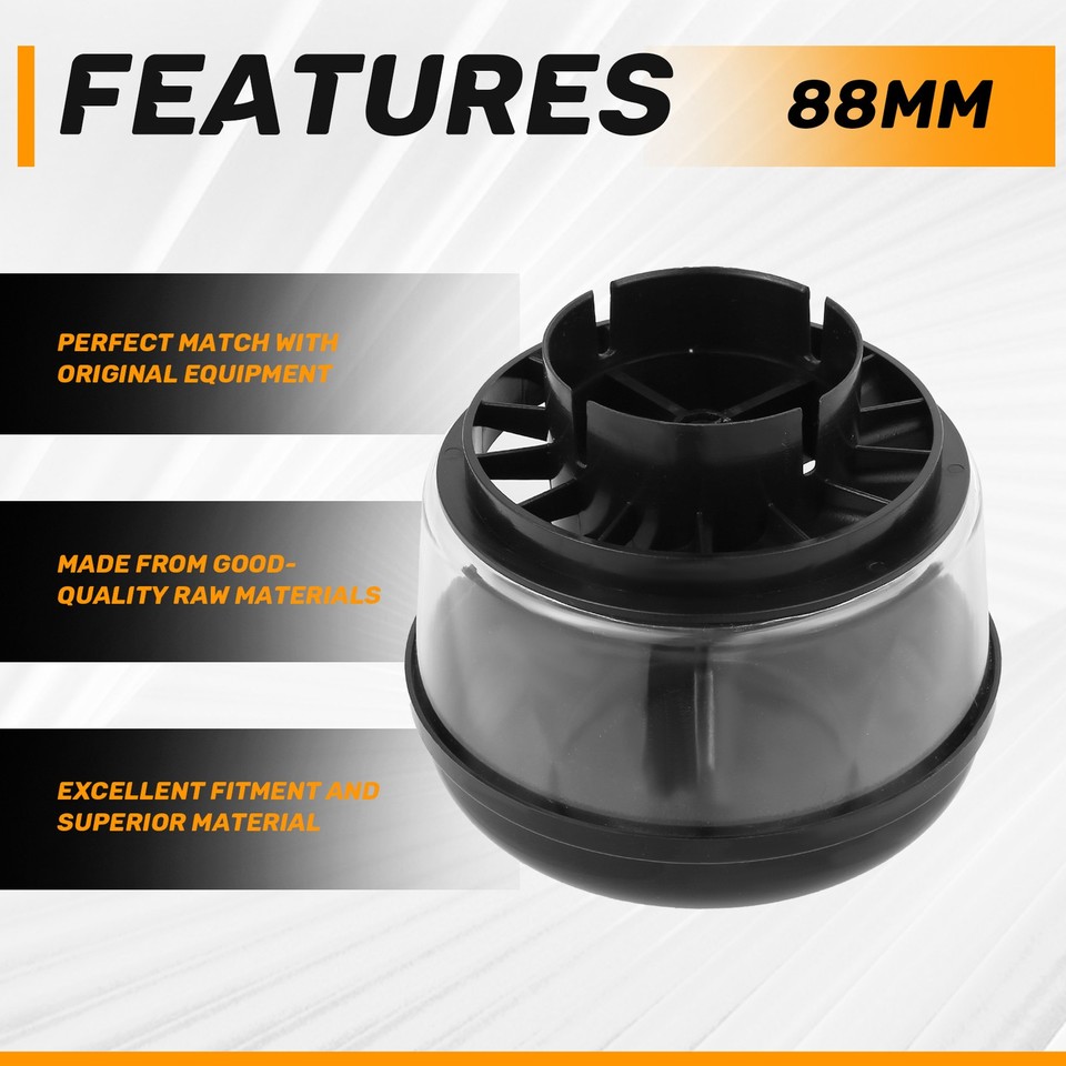 3.5 Inch 88Mm Water Trap Snorkel Head Air Head Pre Cleaner Air Flow ...