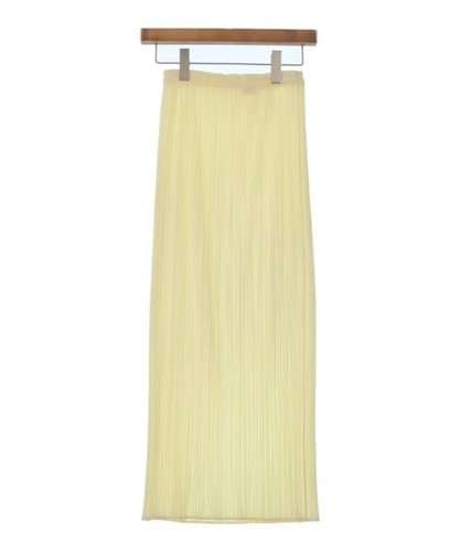 Pleats Please Maxi Skirt Women’s Pleated Cream Vinyl Material L | eBay