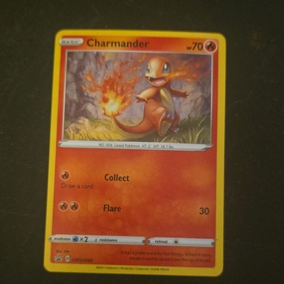Pokémon Charmander Promo SWSH092 SWSH: Sword & Shield Holo Basic 70 HP ...