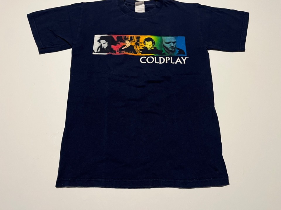 Vintage Coldplay Shirt Twisted Logic Tour Blue Graphic Concert Tee 2006 ...