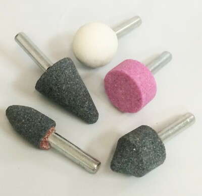 5pc Mounted Point Grinding Stone Set Polishing Drill Bits Grinder 1/4 ...