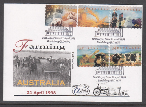 Australian Stamps.Alpha Cover.Farming Australia.1998. | eBay