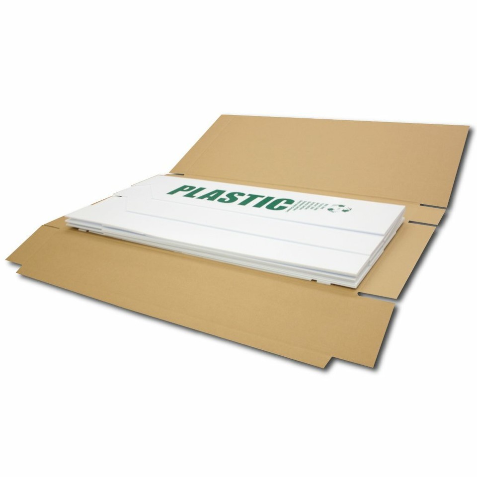 3-in-1 Recycle Bin Set Corrugated Plastic Trash Bins Includes Lid with ...