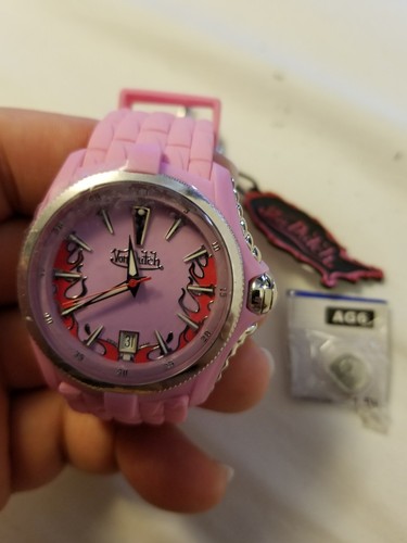 VON DUTCH SMALL "PLASTIK ANGEL" PINK SILICON SWISS WATCH | eBay