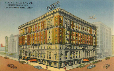 Postcard Hotel Claypool, Indianapolis, IN | eBay