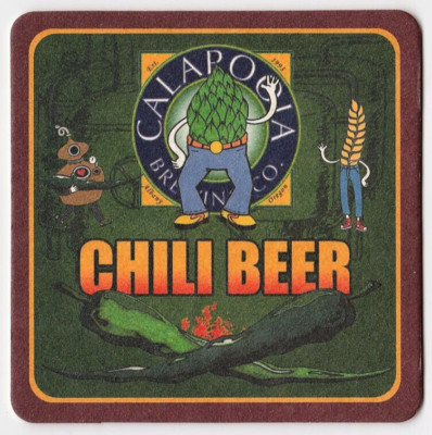 Calapooia Brewing Co Chili Beer Bar Coaster Albany OR | eBay