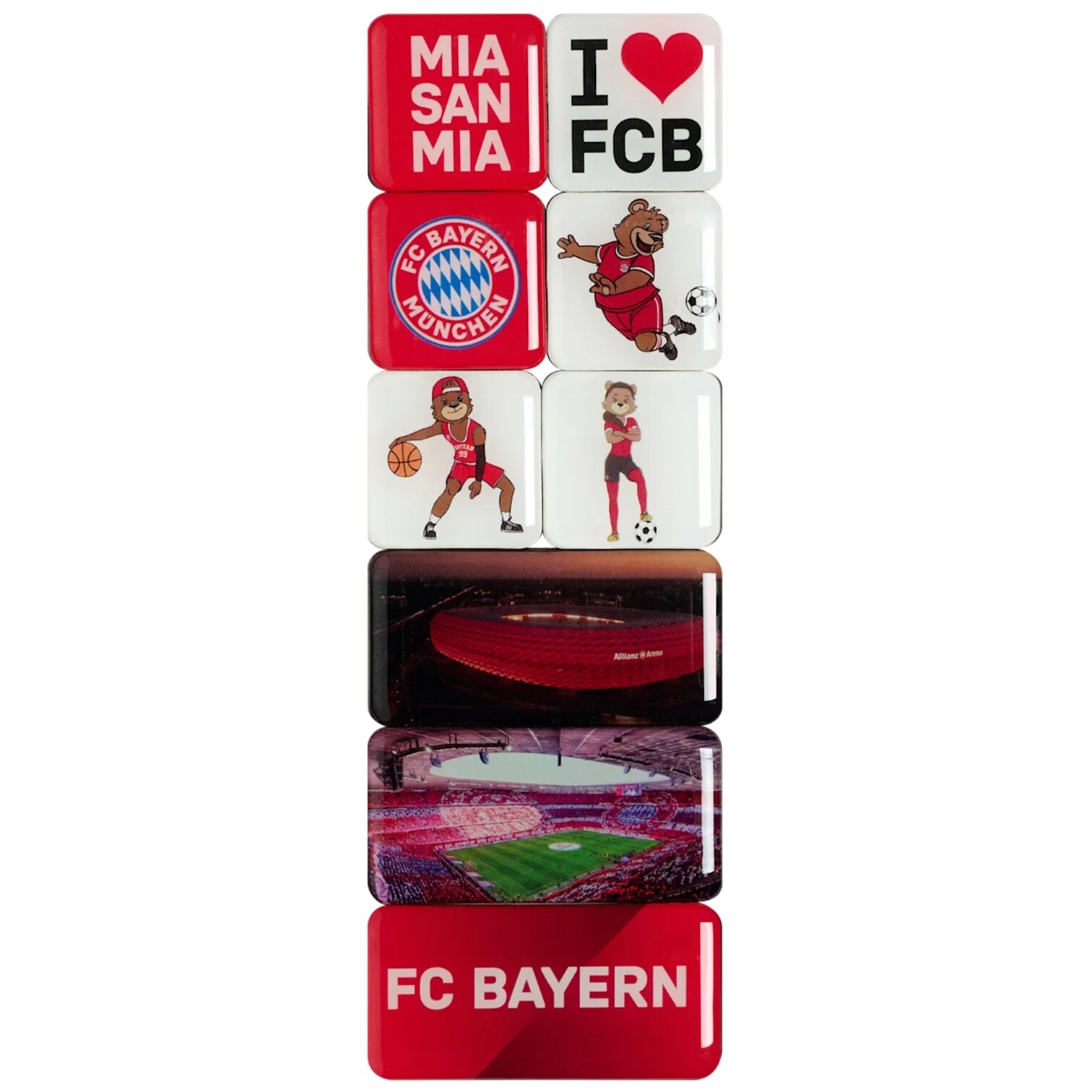 Magnet FC Bayern München Magnete Logo Emblem Mia san mia Rekordmeister ...