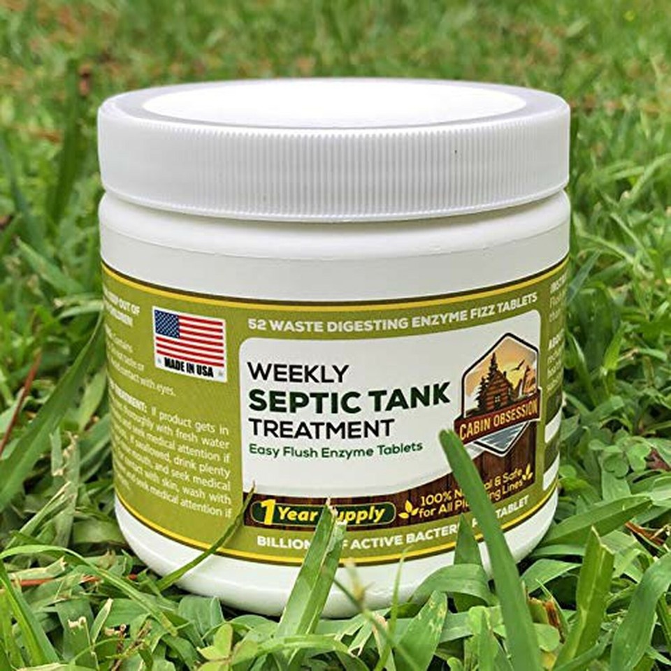 52 Weekly Septic Tank Treatment FIZZ Tablets – Easy Flush Bio Toilet ...