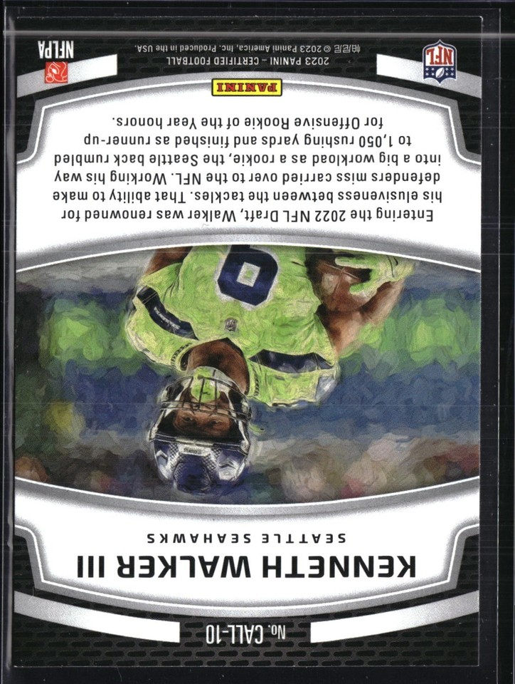 2023 Panini Certified Calling Cards Kenneth Walker III #CALL-10 | eBay