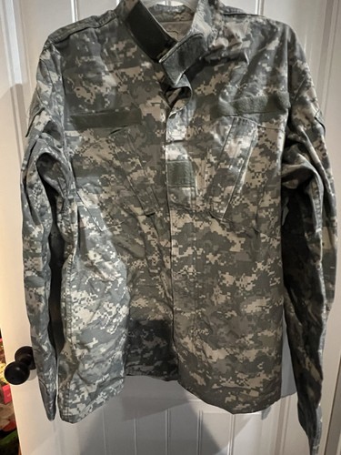 ACU Shirt/Coat Medium Long USGI Digital Camo Cotton/Nylon Ripstop Army ...