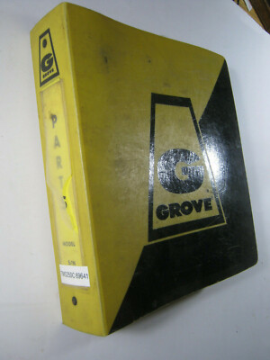 GROVE TMS250C CRANE PARTS CATALOG BOOK SN 69641 | eBay