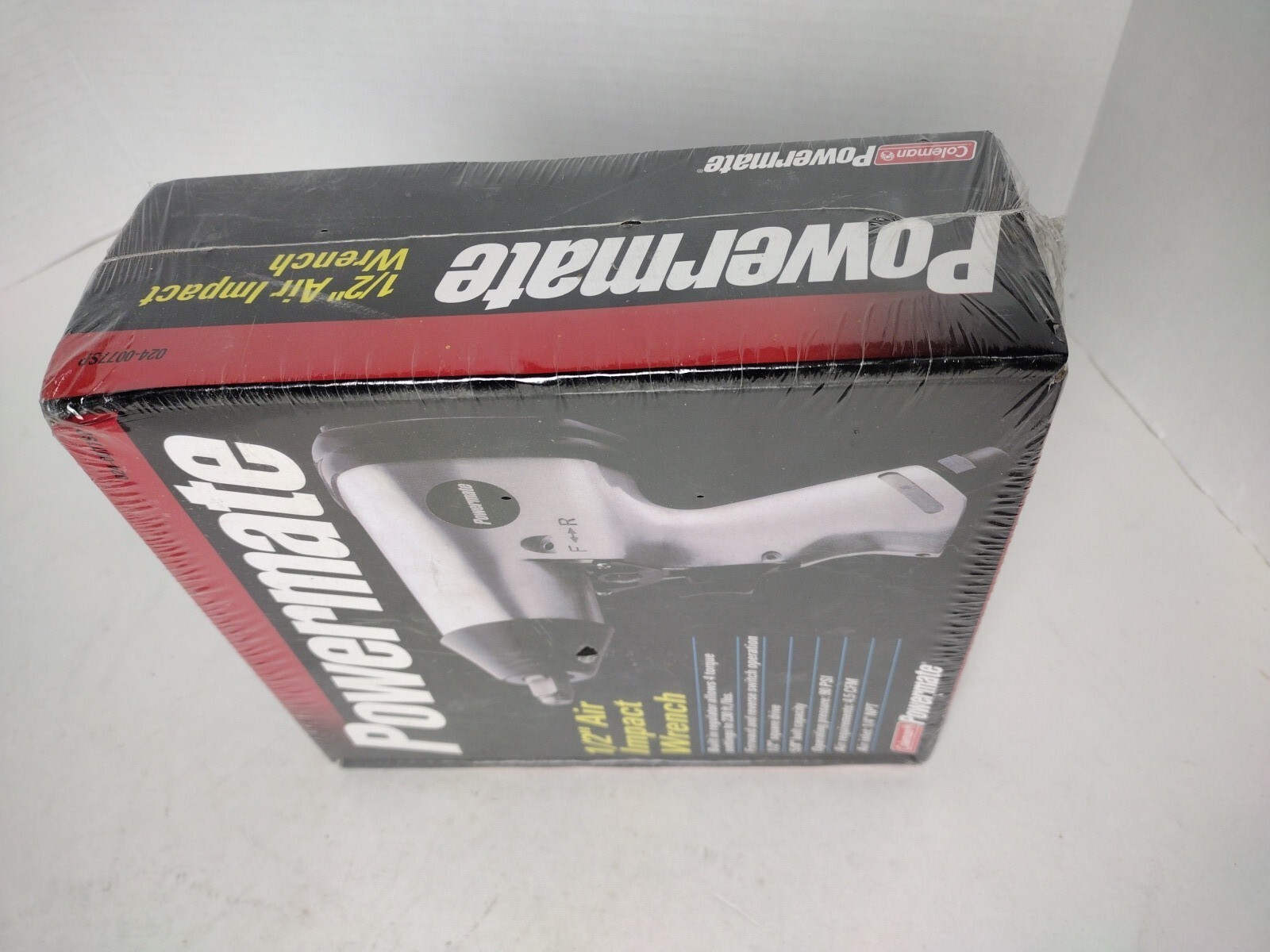 Air Impact Wrench 1/2"Coleman Powermate Adjustable Torque For/Rev ...
