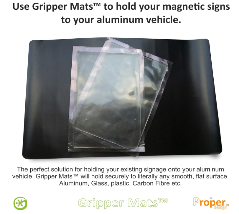 Proper Design Gripper Mats™ - Magnet Sign Grippers for Aluminum Vehicles Truc... | eBay