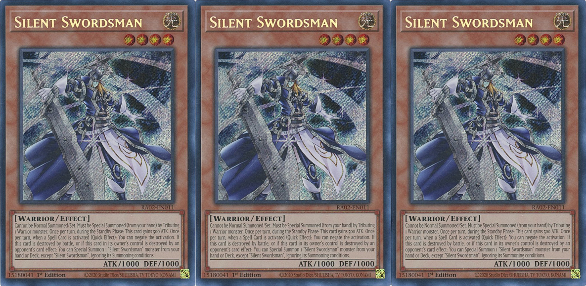 ***3X SILENT SWORDSMAN*** RA02-EN011 SECRET RARE NM YUGIOH | eBay