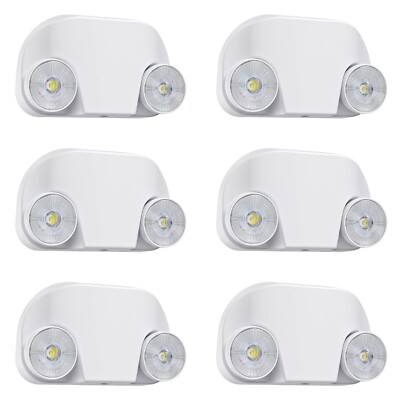 Led Emergency Light with Remote Capable, Adjustable LED Lamp Heads Exit ...