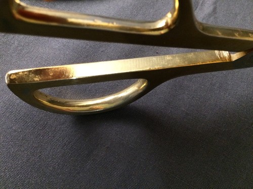 Vintage LERCHE Solingen West Germany 22K Gold Plated Desk Set Scissors ...