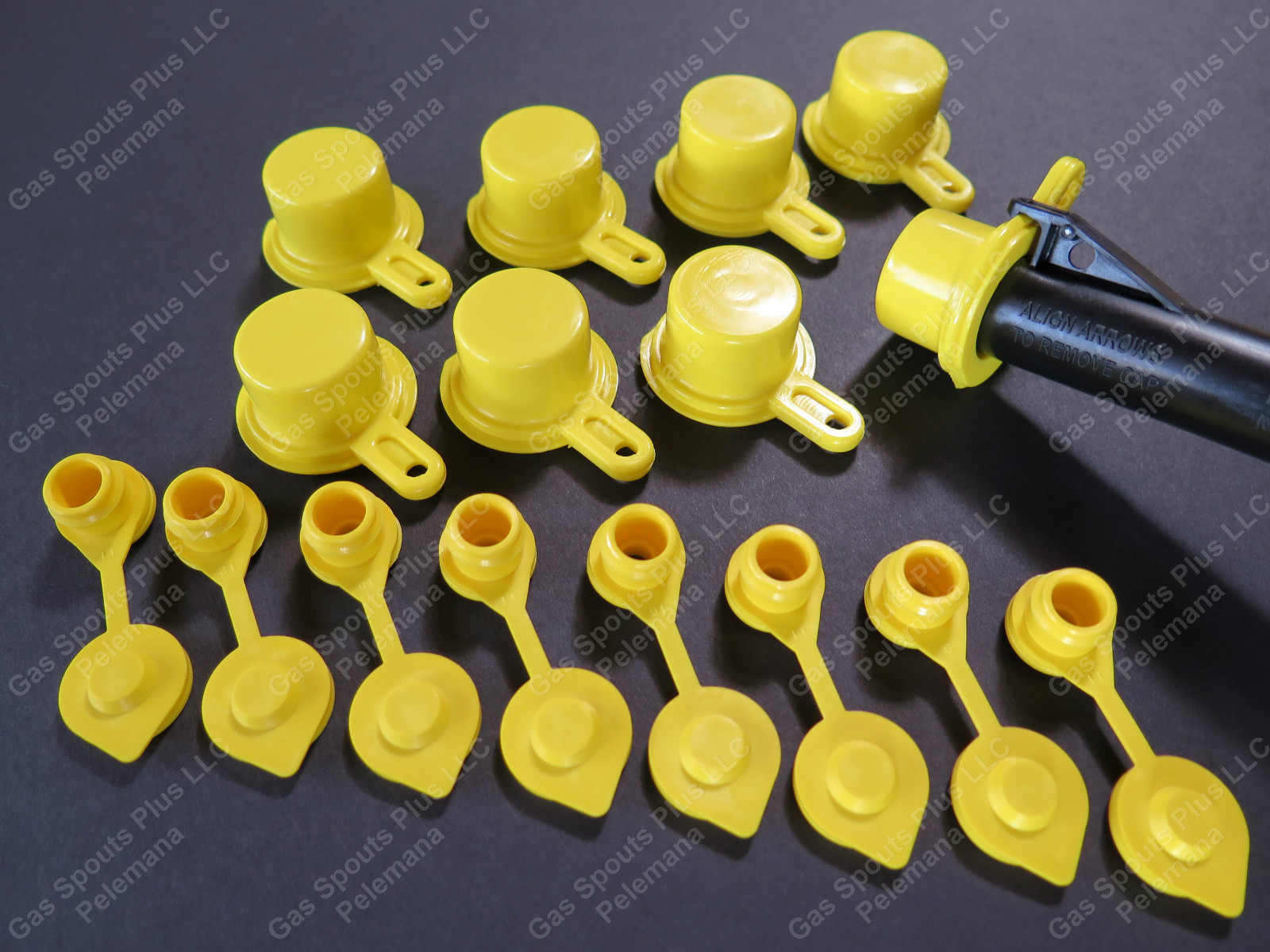 8 BLITZ SPOUT CAPS +8 YELLOW GAS CAN VENTS Ships Free "Fix your Blitz ...
