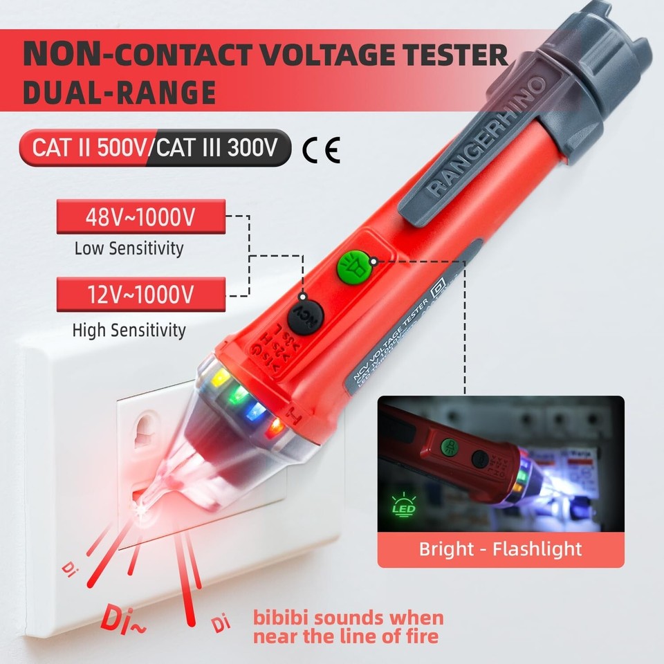 Electrical Test Kit with Digital Multimeter Tester Non Contact Voltage ...