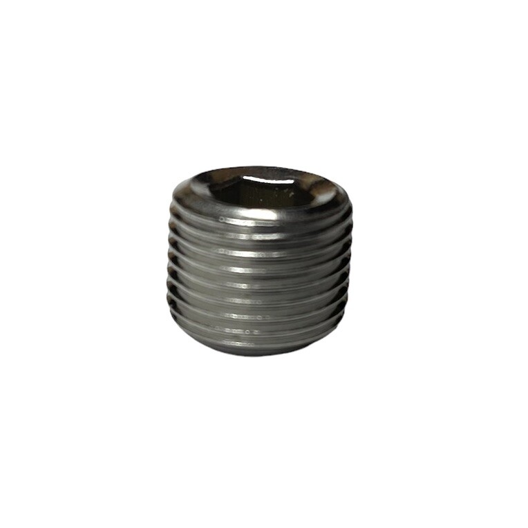 2 pieces M12X1.0 Male Stainless Steel Hex Set Screw Pipe Block Off Plug ...