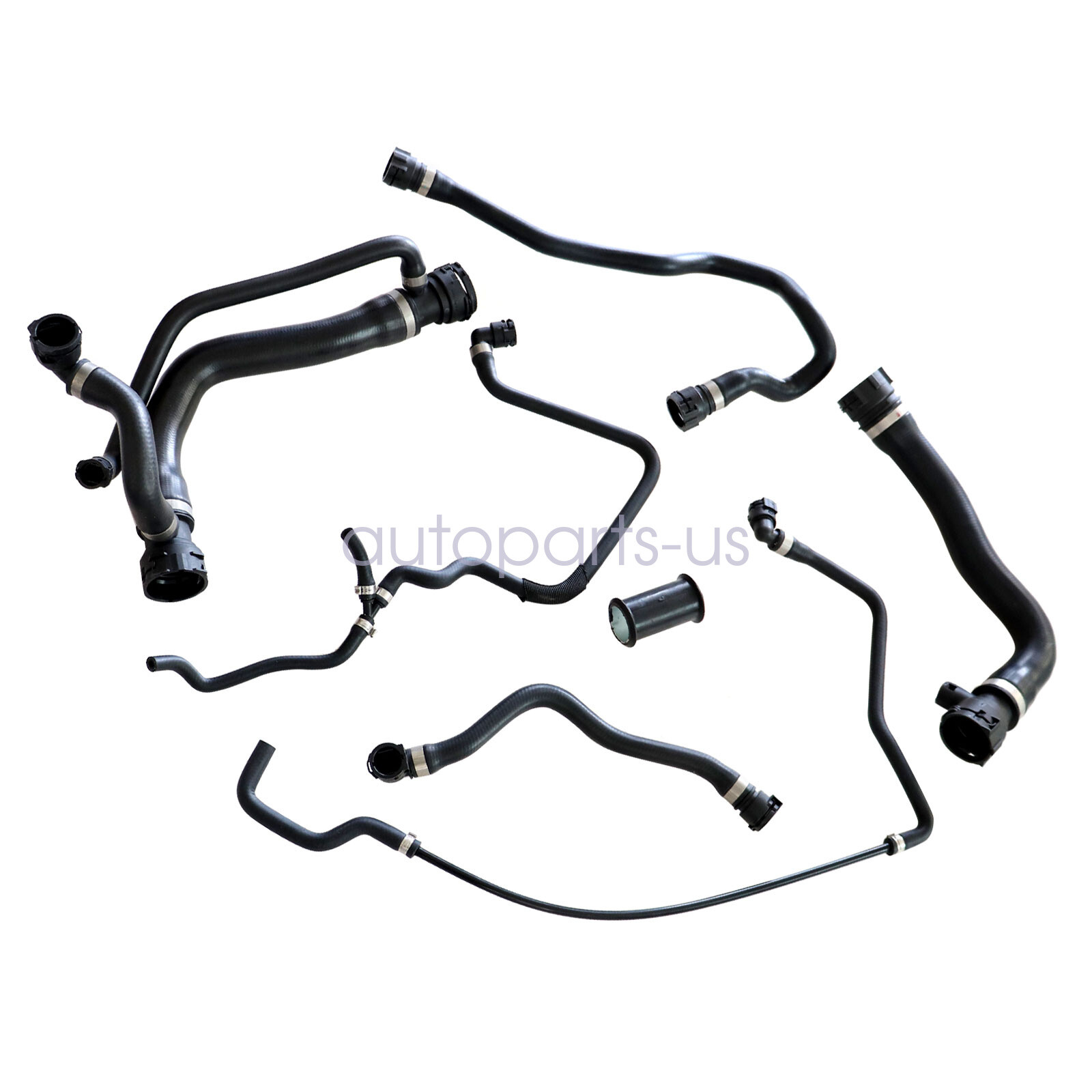 Radiator Coolant Water Hose Pipe Kit (7 Hoses) Fit BMW 550i 650i 2006 ...