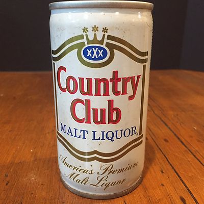 Vintage Country Club Malt Liquor Pull Tab Beer Can c. 1970s | eBay
