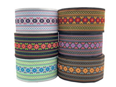 10yds Embroidered RIBBON/TRIM*Aztec Ethnic 2" | eBay