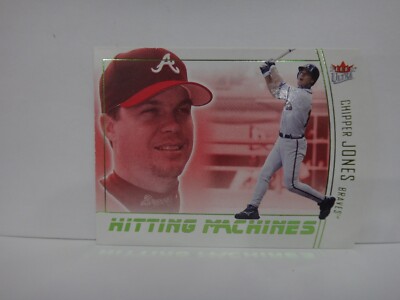 2004 Fleer Ultra Hitting Machines Die-Cut Chipper Jones #10HM HOF | eBay