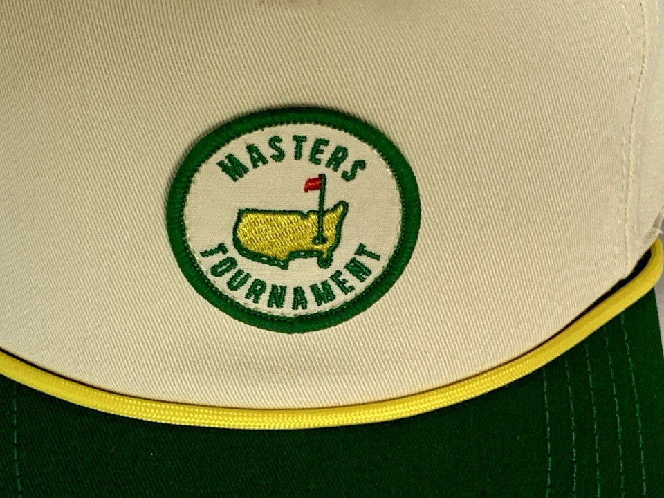 Masters golf Hat Cream snapback green bill 2025 Masters pga new | eBay