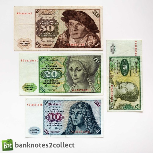 GERMANY: Set of 4 German Mark Banknotes. | eBay