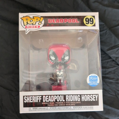 Funko Pop! Rides: Marvel - Sheriff Deadpool Riding Horsey - Funko ...