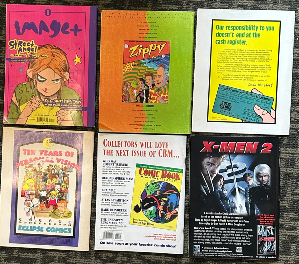 comic book & magazine lot of 6 from different publishers | eBay