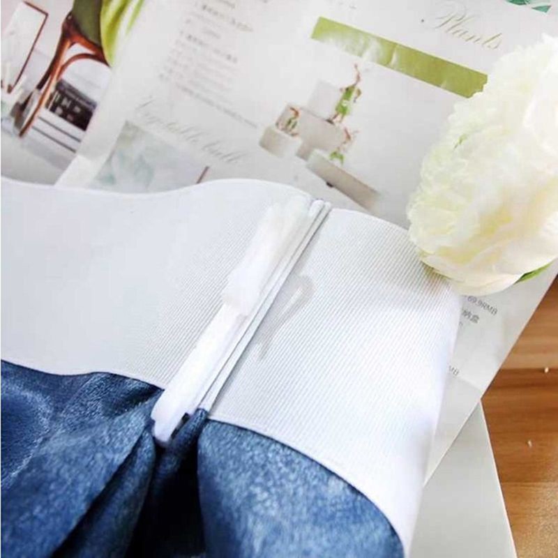 10Pcs Curtain Hanging Hooks Ring Window White Plastic Curtain Hook 7cm ...