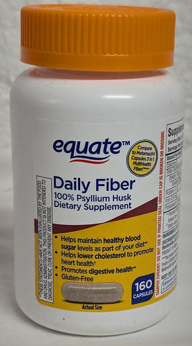Equate Daily Fiber Capsules, 160 Count | eBay