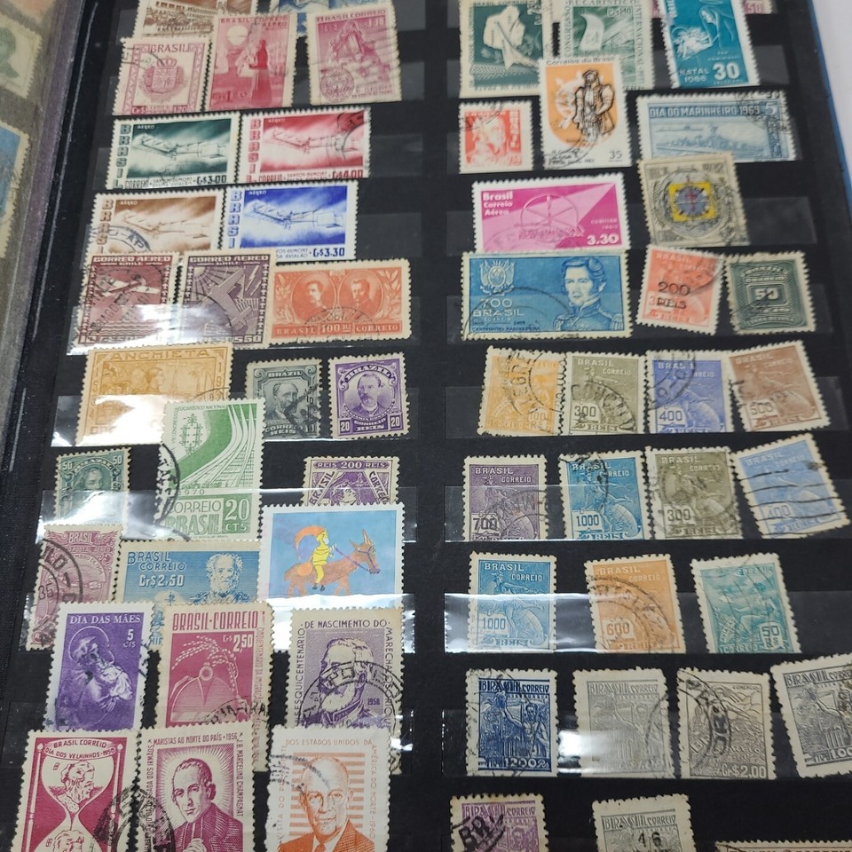 LOT of Over 300+ Vintage Posted Stamps from Large Stamp Collection | eBay