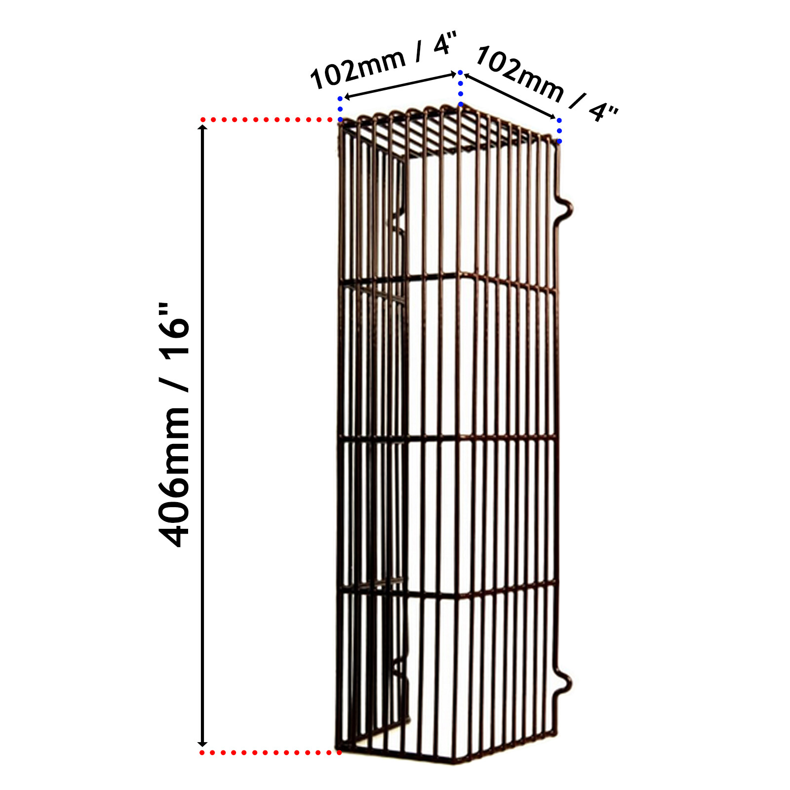 Boiler Guard Cage Flue Over Flow Terminal Relief Outlet Cover 16" x 4 ...