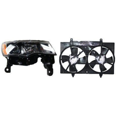 Cooling Fan Assemblies Set For 2004-2021 Jeep Grand Cherokee | Nissan ...