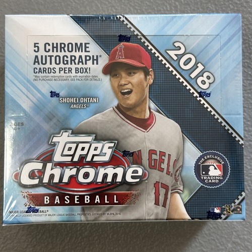 2018 Topps Chrome Baseball Hobby Jumbo HTA Box Sealed Ohtani Acuna Soto ...