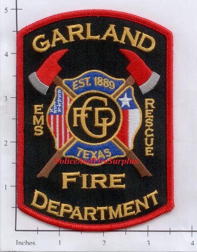 Texas - Garland TX Fire Dept Patch | eBay