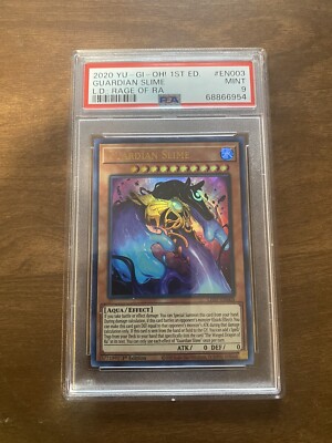 YuGiOh Guardian Slime 1st Ed. L.D Rage of Ra #LED7-EN003 PSA 9 MINT | eBay