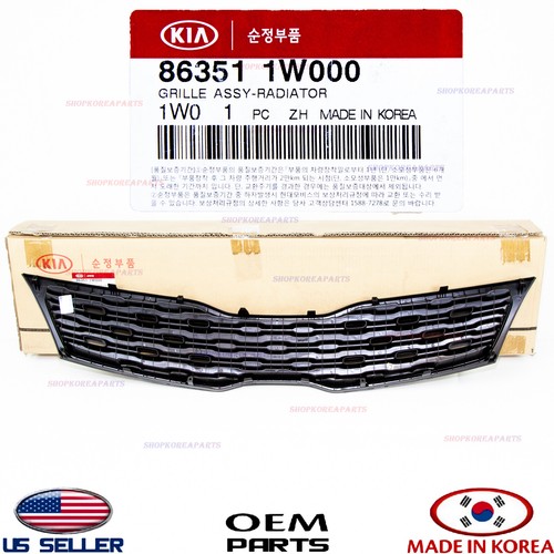 GRILLE RADIATOR FRONT BLACK 【GENUINE】 KIA RIO SEDAN 4 DOOR 2012-2015 ...