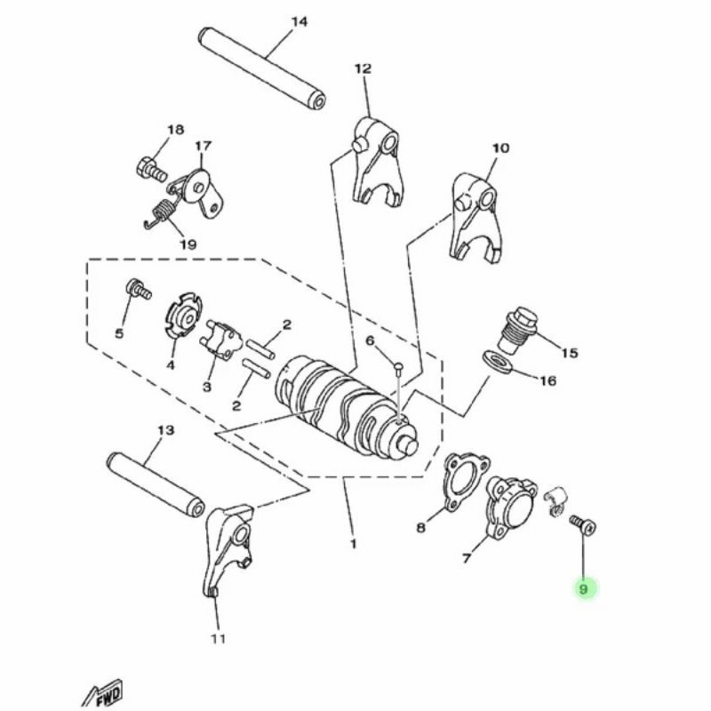 Genuine Parts Yamaha RX-King RXK RX 135 Neutral Screw Pan Head 98507 ...