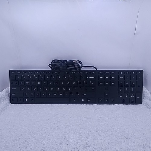 HP Genuine Desktop Slim Wired QWERTY Keyboard Black HAS-P010K | eBay