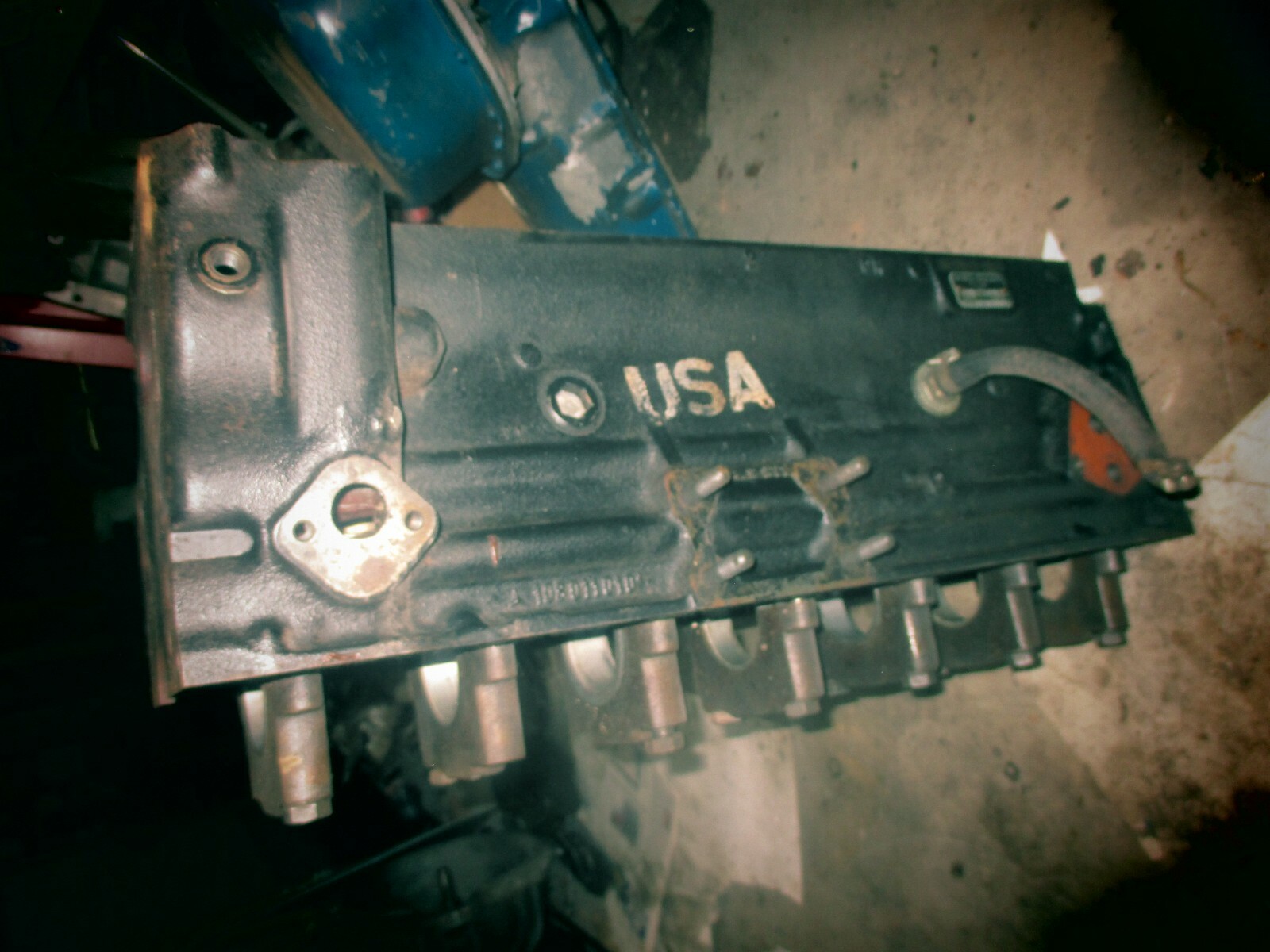 Factory Cast Iron OEM 1967 Mercedes#1080110101 6-Cyl.Engine Block W108 ...