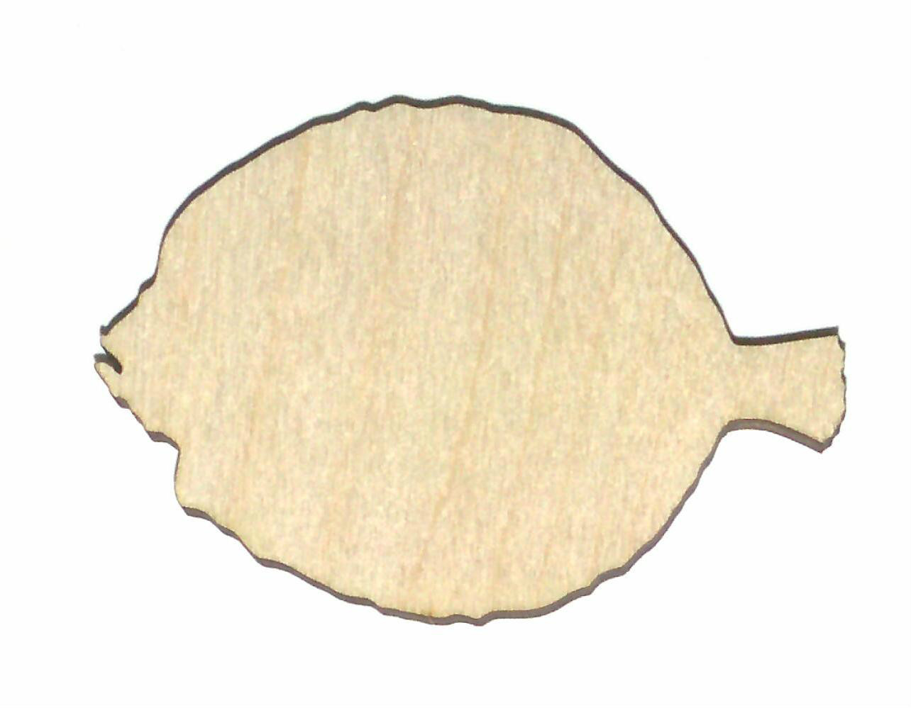 Flounder Fish Unfinished Wood Shape Cut Out FF4606 Crafts Lindahl ...