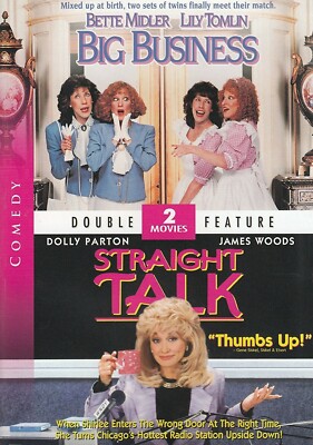 DOUBLE FEATURE BIG BUSINESS + STRAIGHT TALK DVD (Case & DVD Like New ...