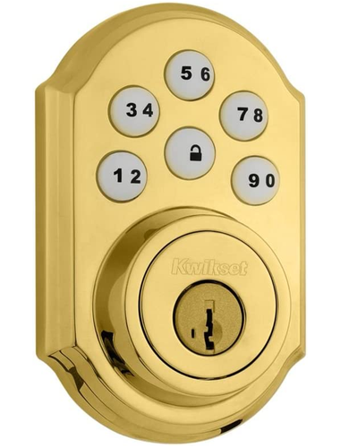 Kwikset 910 SmartCode Z-Wave Deadbolt - Polished Brass - Brand New ...