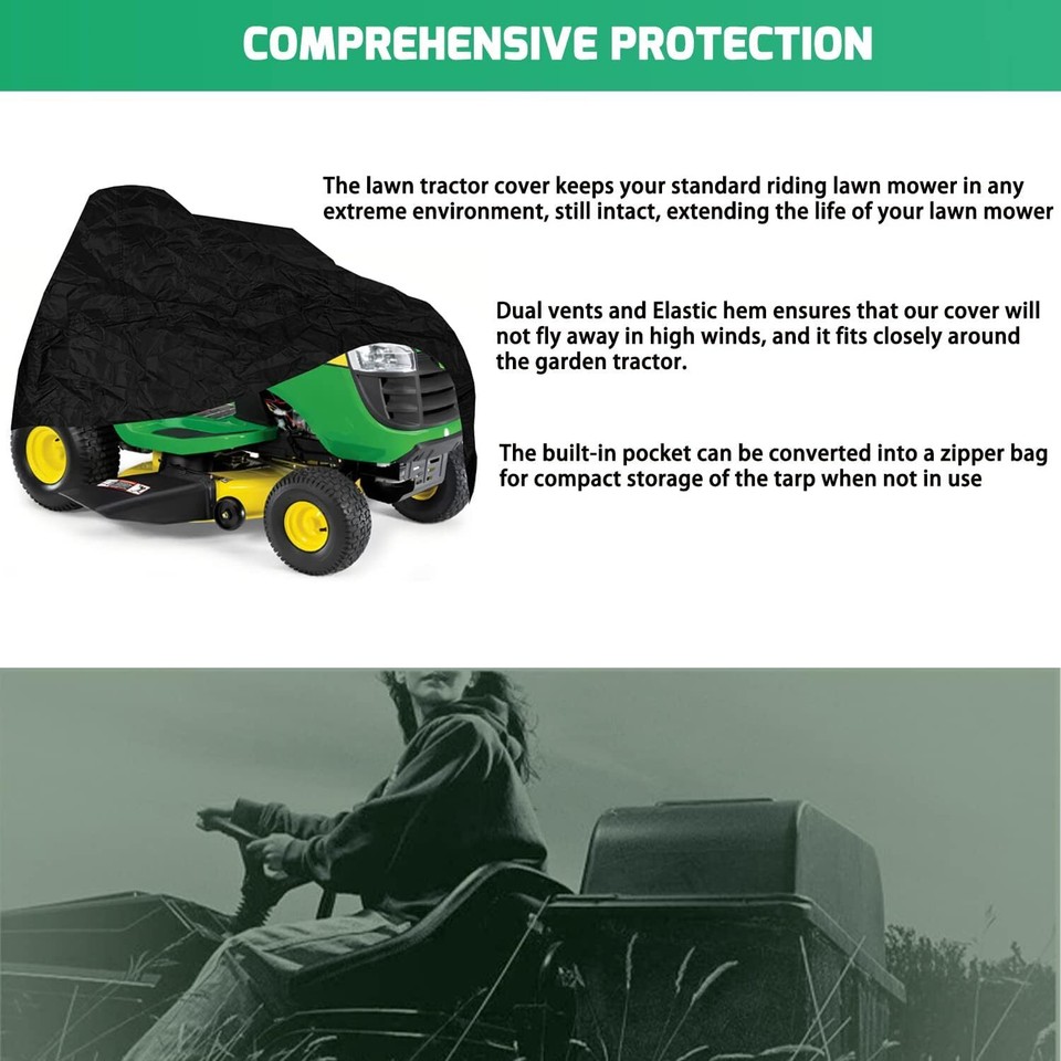 for John Deere LP93917 Riding Lawn Mower Cover 100-X300 Series Tractors ...