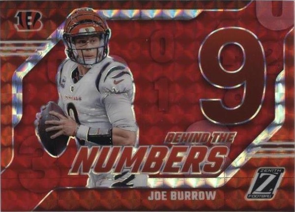 2023 Panini Zenith - Behind The Numbers Red #13 Joe Burrow for sale ...